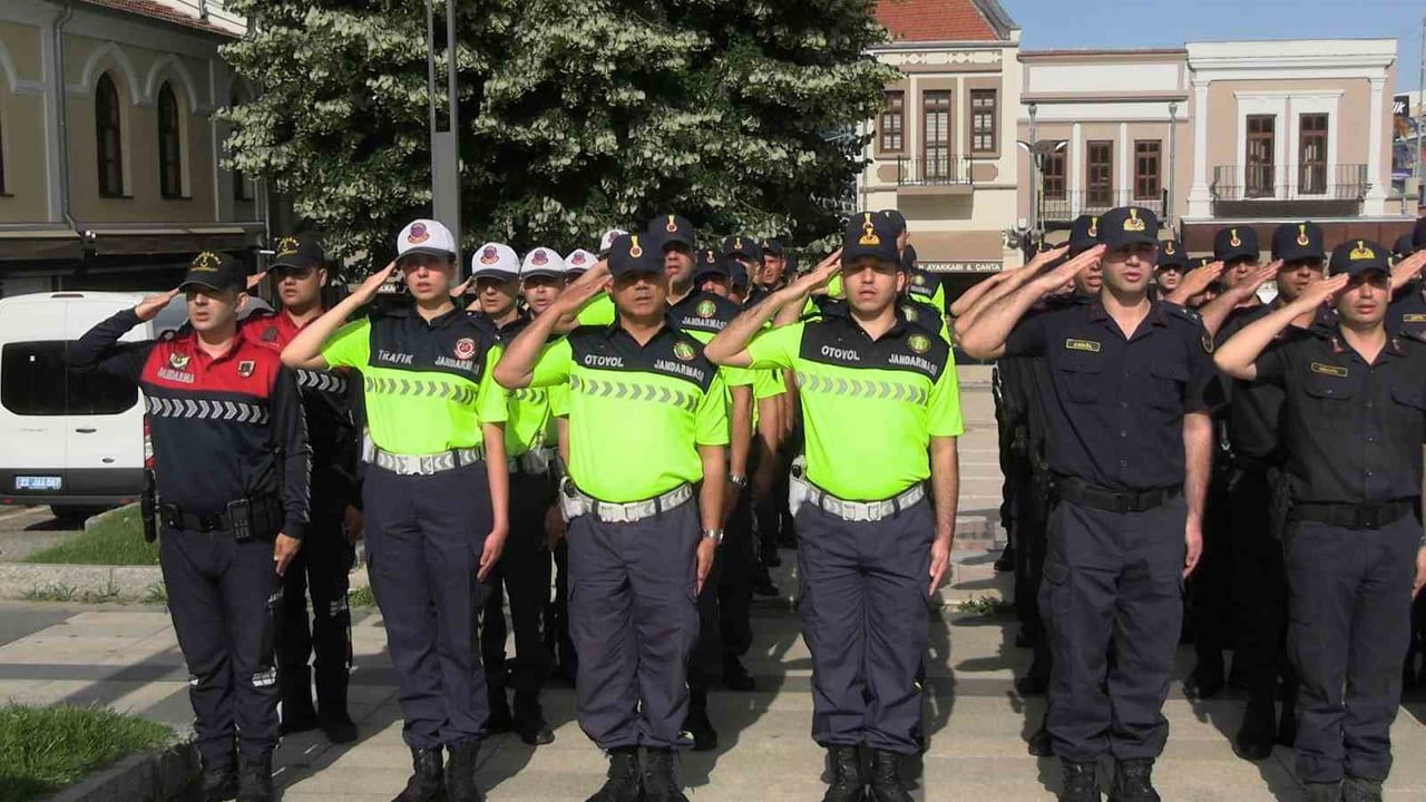 Edirne'de jandarmanın 187'inci kuruluş yılı törenle kutlandı