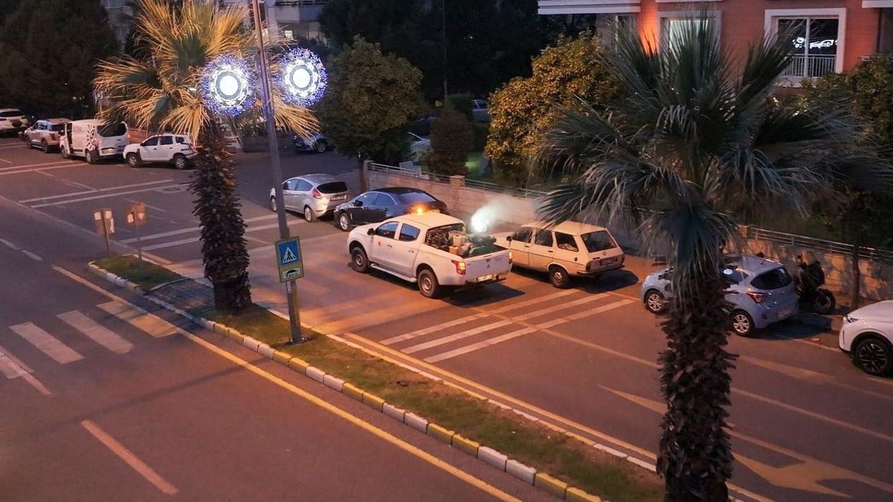 Efeler Belediyesi gece boyu ULV sisleme ile sinek ve haşereyle mücadele ...
