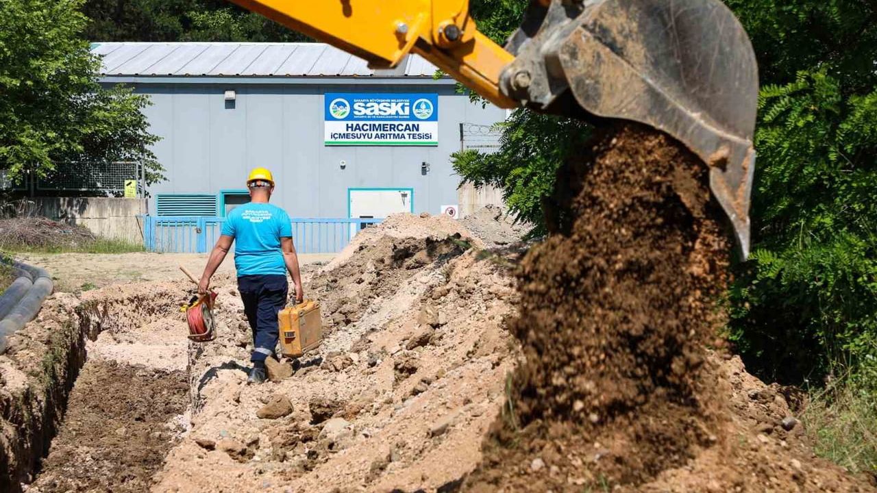 SASKİ, Sapanca'da 3 bin 500 metrelik isale hattı ile 5 mahallenin içme ...