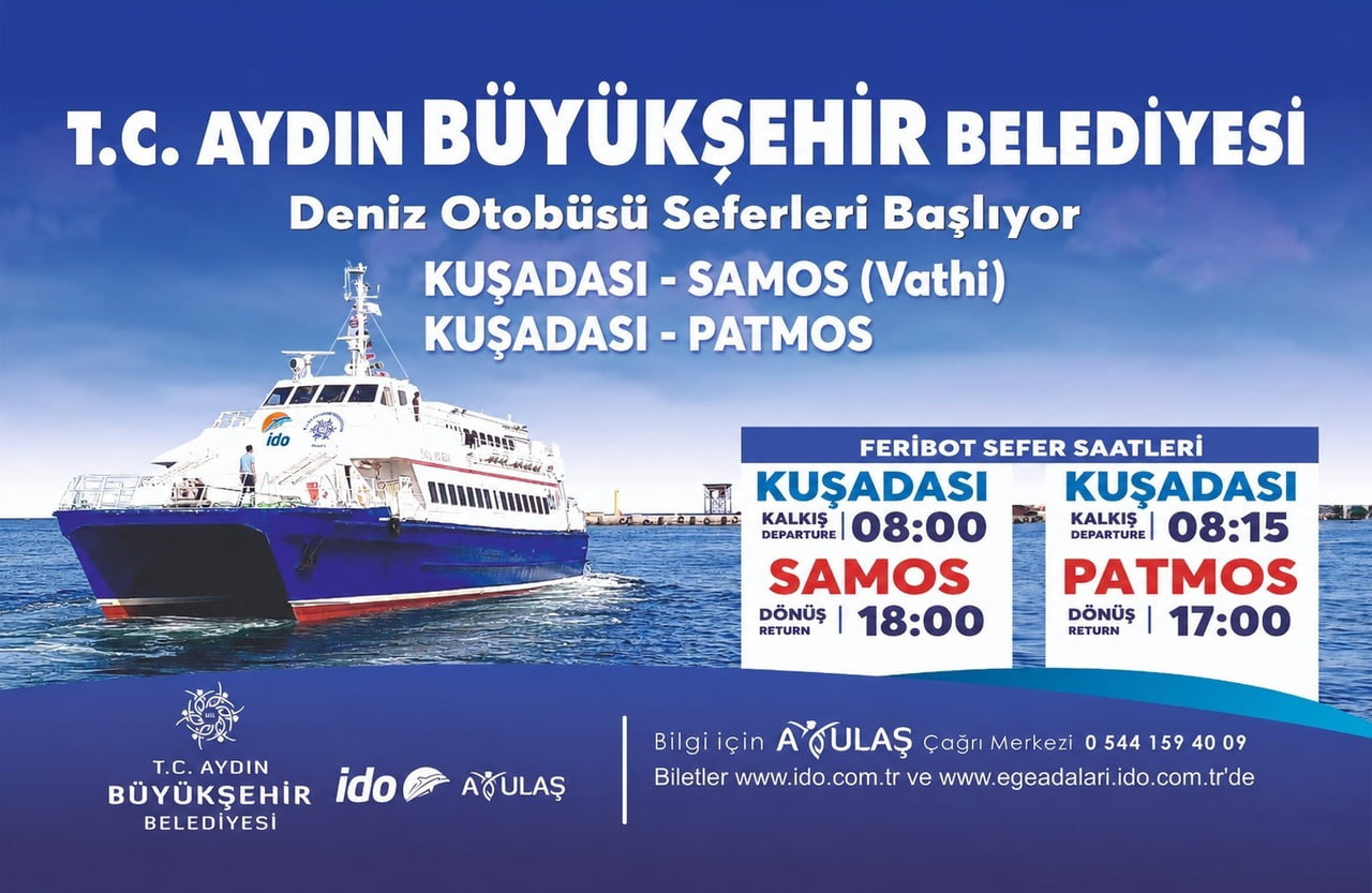 Kuşadası'ndan Samos ve Patmos'a deniz otobüsü seferleri başladı